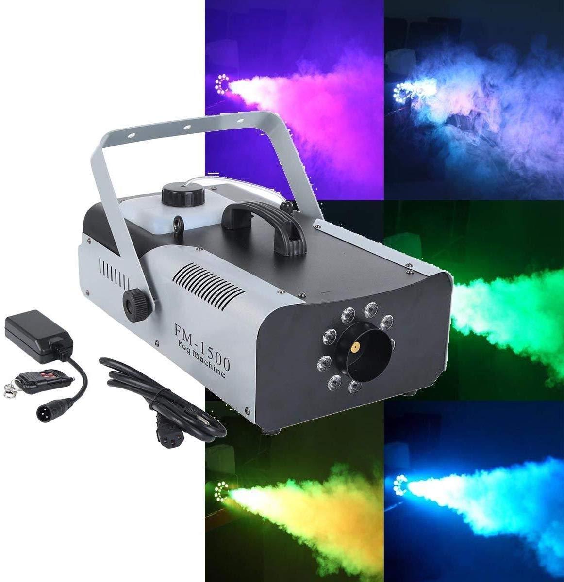 1500W Smoke Fog Maker Stage Light Atmosphere Machine RGB LED Lamp Party ...