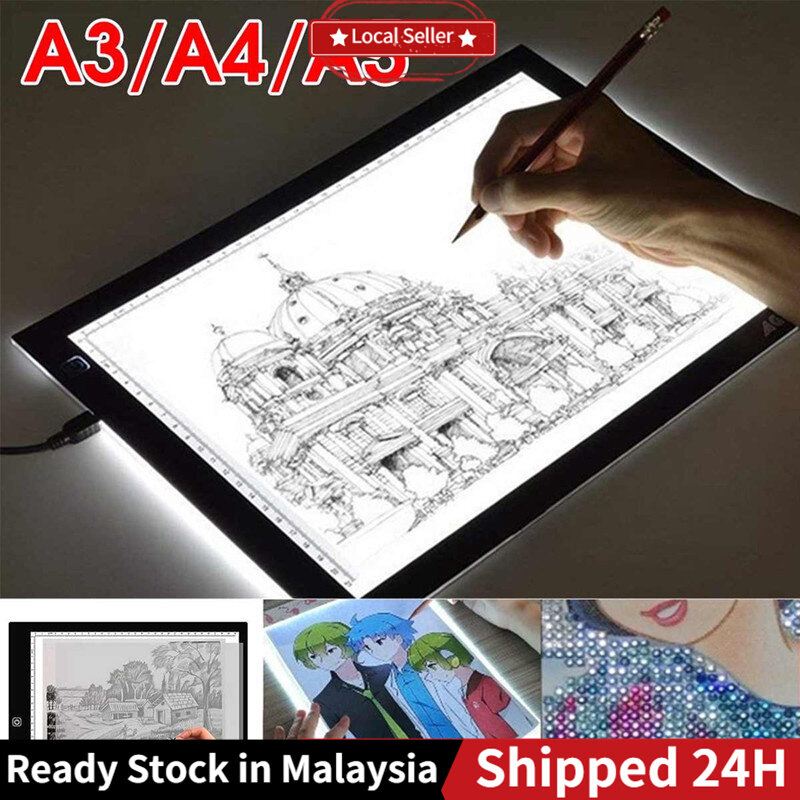 PINENO Portable A5/A4/A3 Tracing LED Copy Board Light Box, Ultra-Thin ...