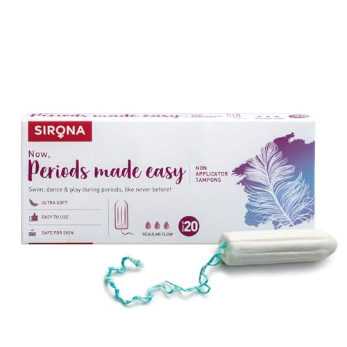 20Pcs Sirona Fda Approved Non Applicator Tampons For Medium Flow, Ultra ...