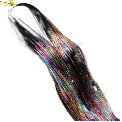 Colorful Hair Extension Hair Tinsel Strands Wire Hair Extensions Hair ...