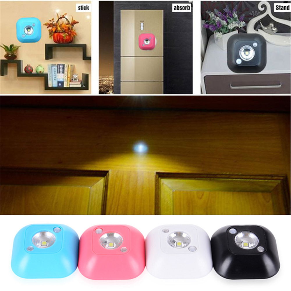 【HOT】 Mini Smart Wireless Sensor LED Night Light PIR Magnetic Wall Lamp ...