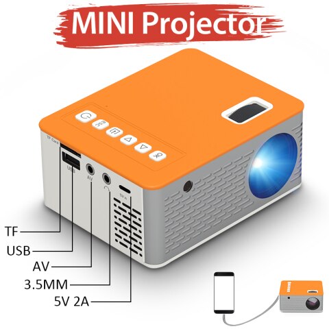 Mini Portable Projector for Home Cinema and Night Classes | Daraz.lk