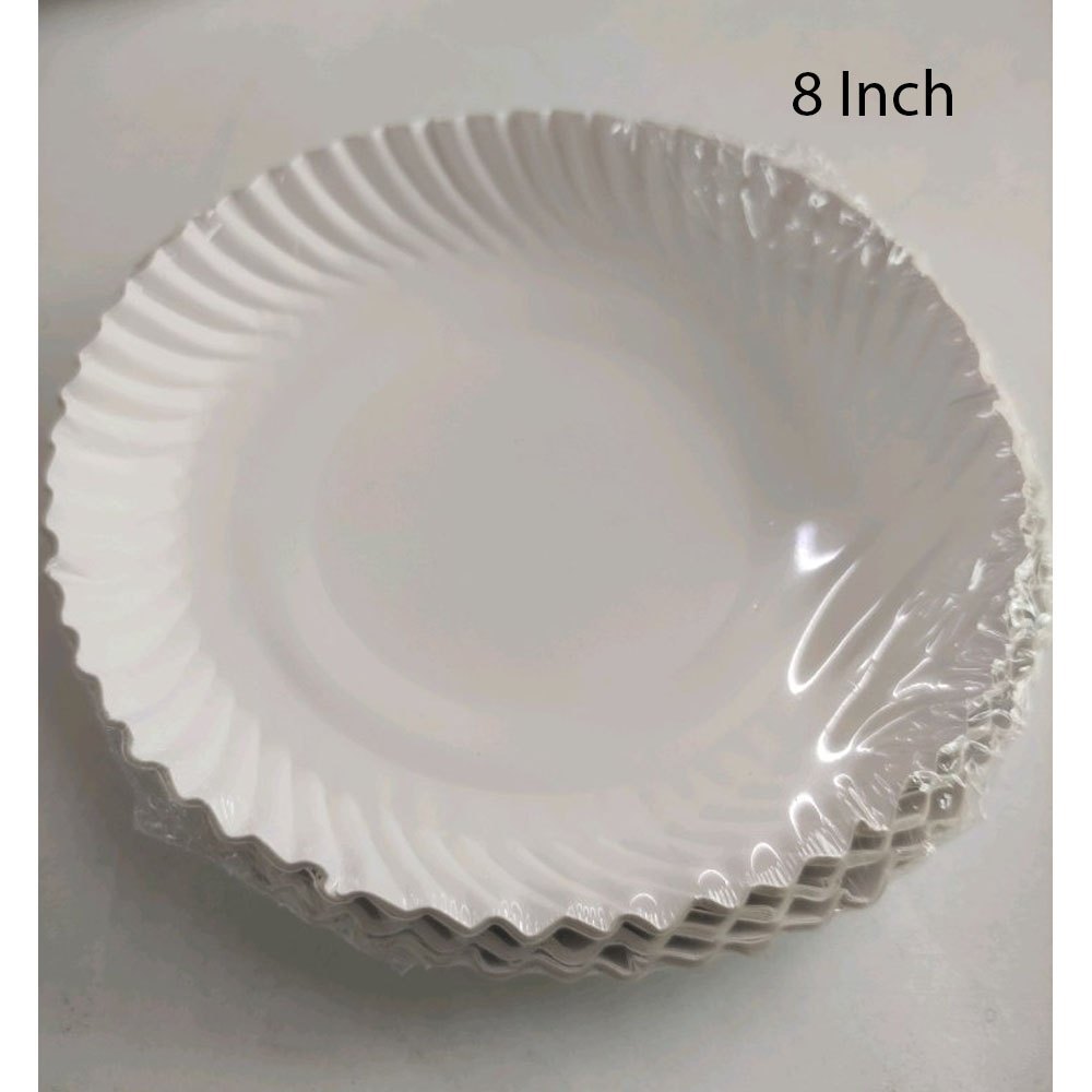 8inch Paper Plate White 100Pcs / 50Pcs / 25Pcs Disposable Paper plates ...
