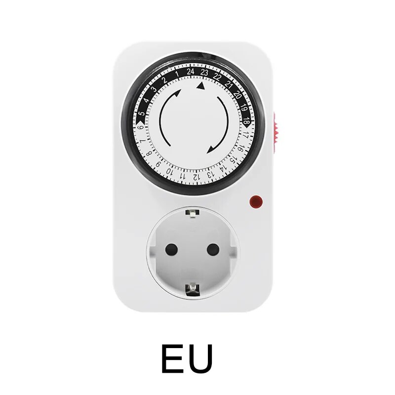 Mechanical Plug Timer Switch 48 ON/OFF Min15 Outlet Timer Grounded for ...