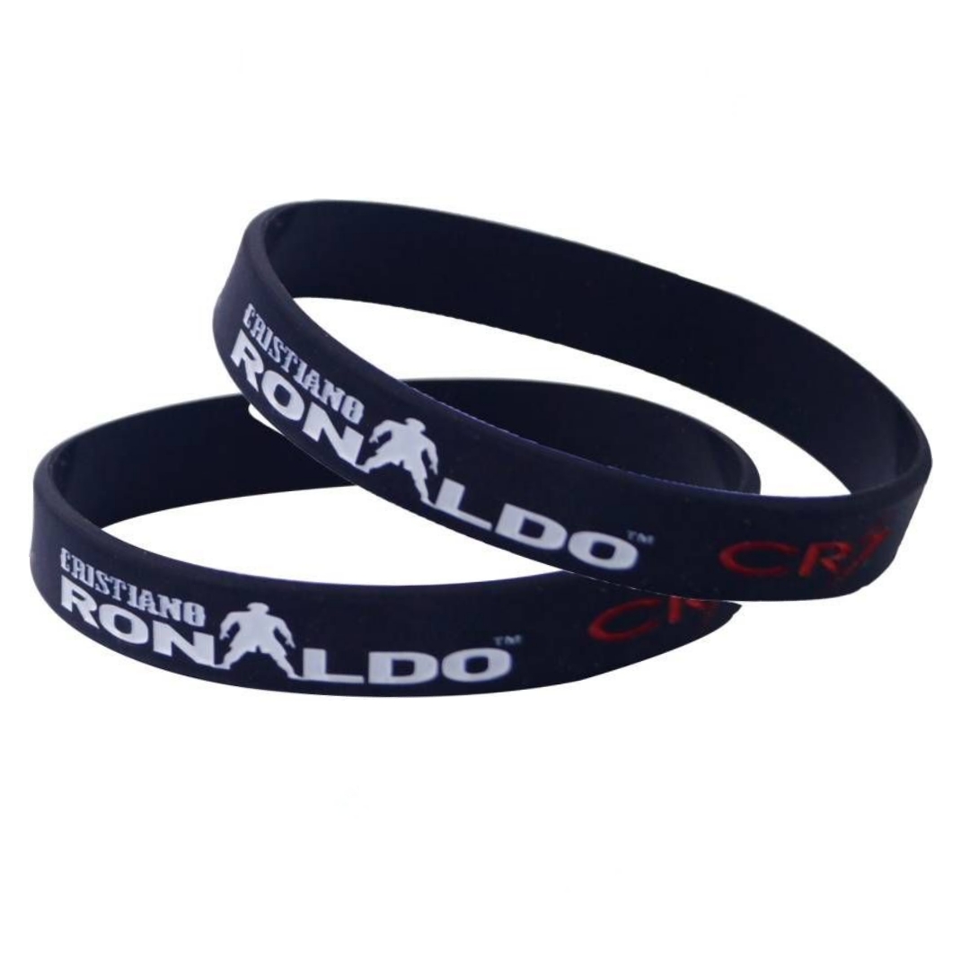 1Pc Cristiano Ronaldo Free Size Stretchable Silicone Wristband Bracelet ...
