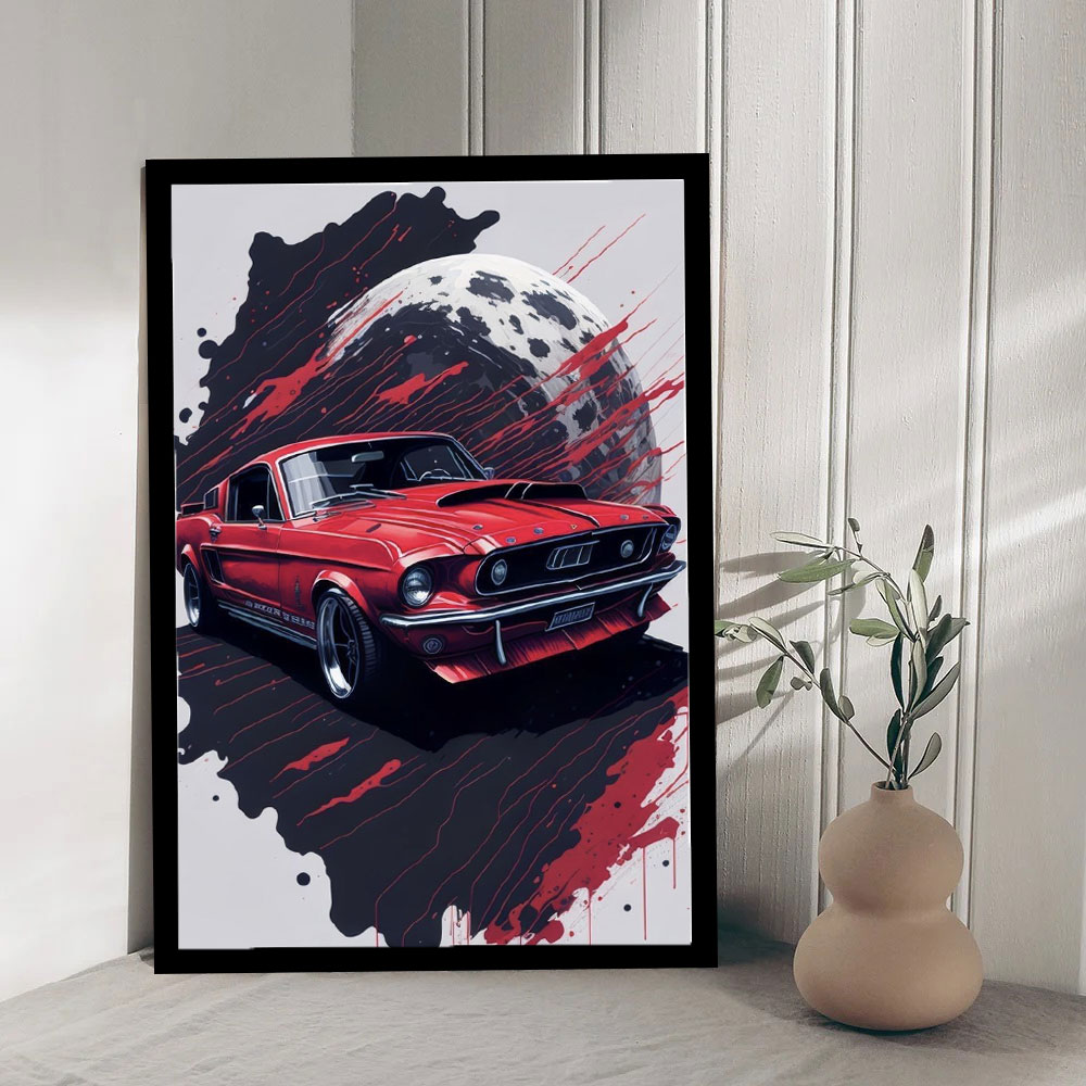 A4 Sized Poster Car Racing JDM Wall Posters PVC Framed Wall Decors ...