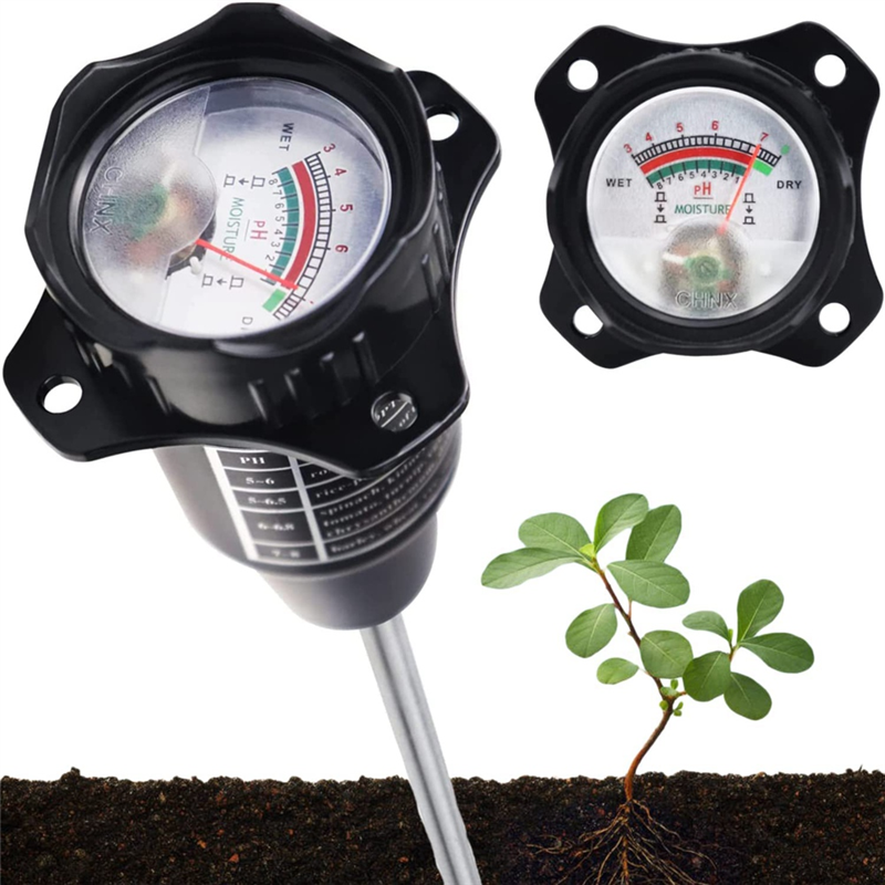 1 PCS Long Probe Deep Soil PH Moisture Meter 2 In-1 Soil PH Meter ...