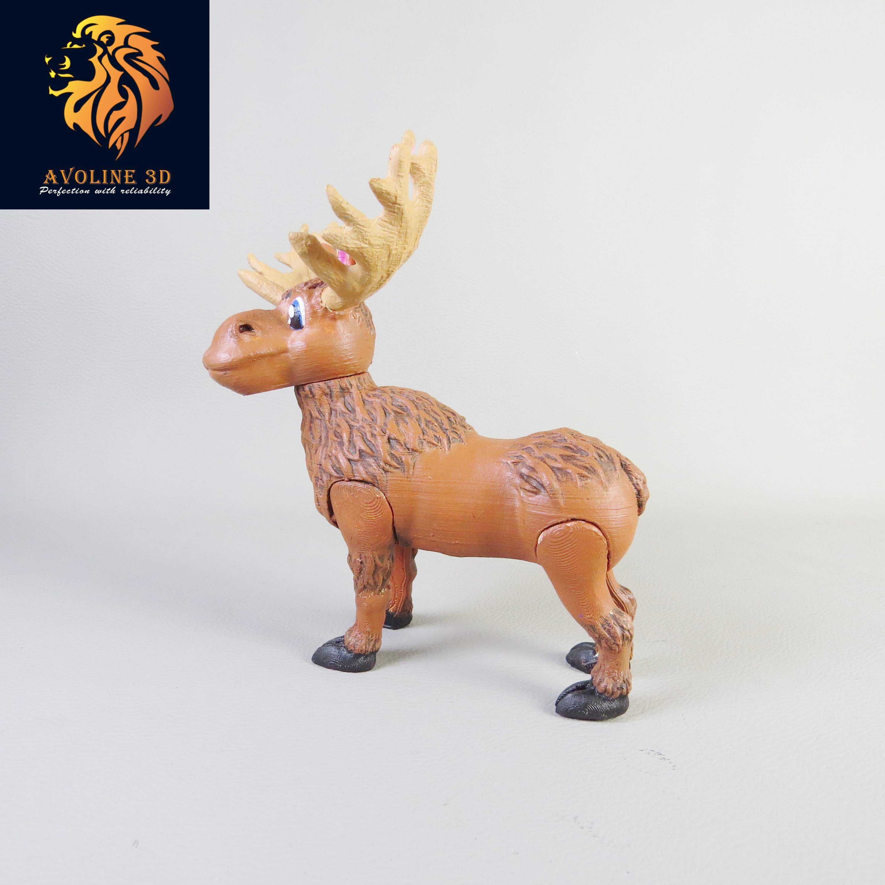 3D Printed Flexi Moose - Various Colors & Sizes - PLA | Daraz.lk