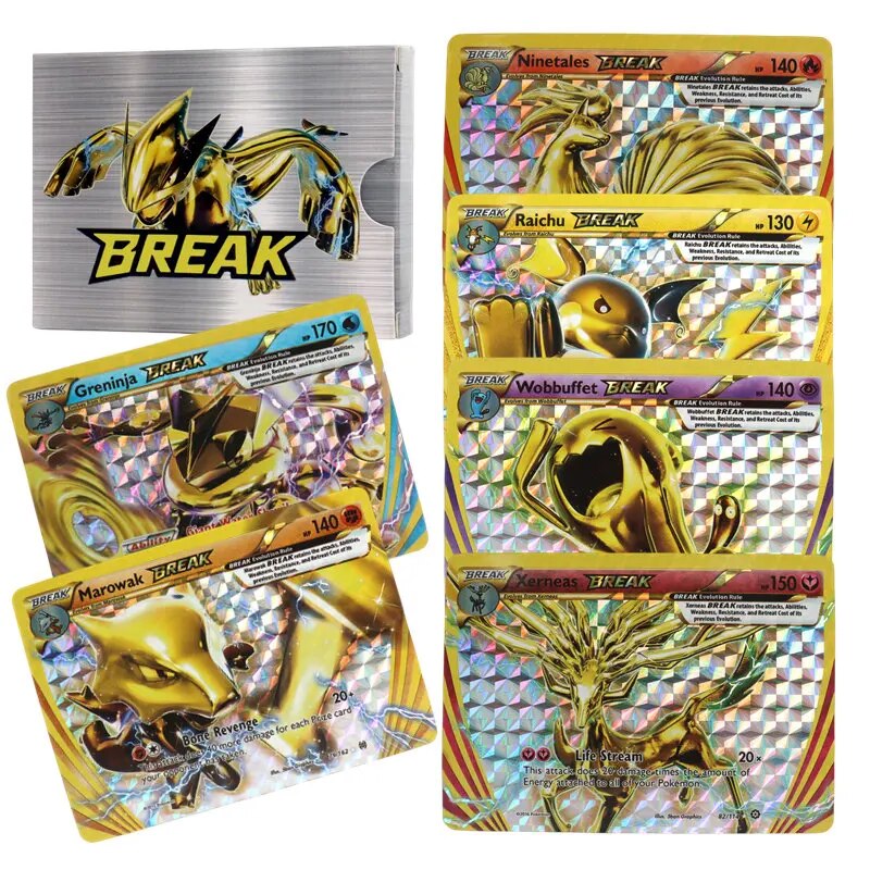 pokemon cards golden 35Pcs Pokemon TCG XY Break Card Golden Arcanine Ho ...