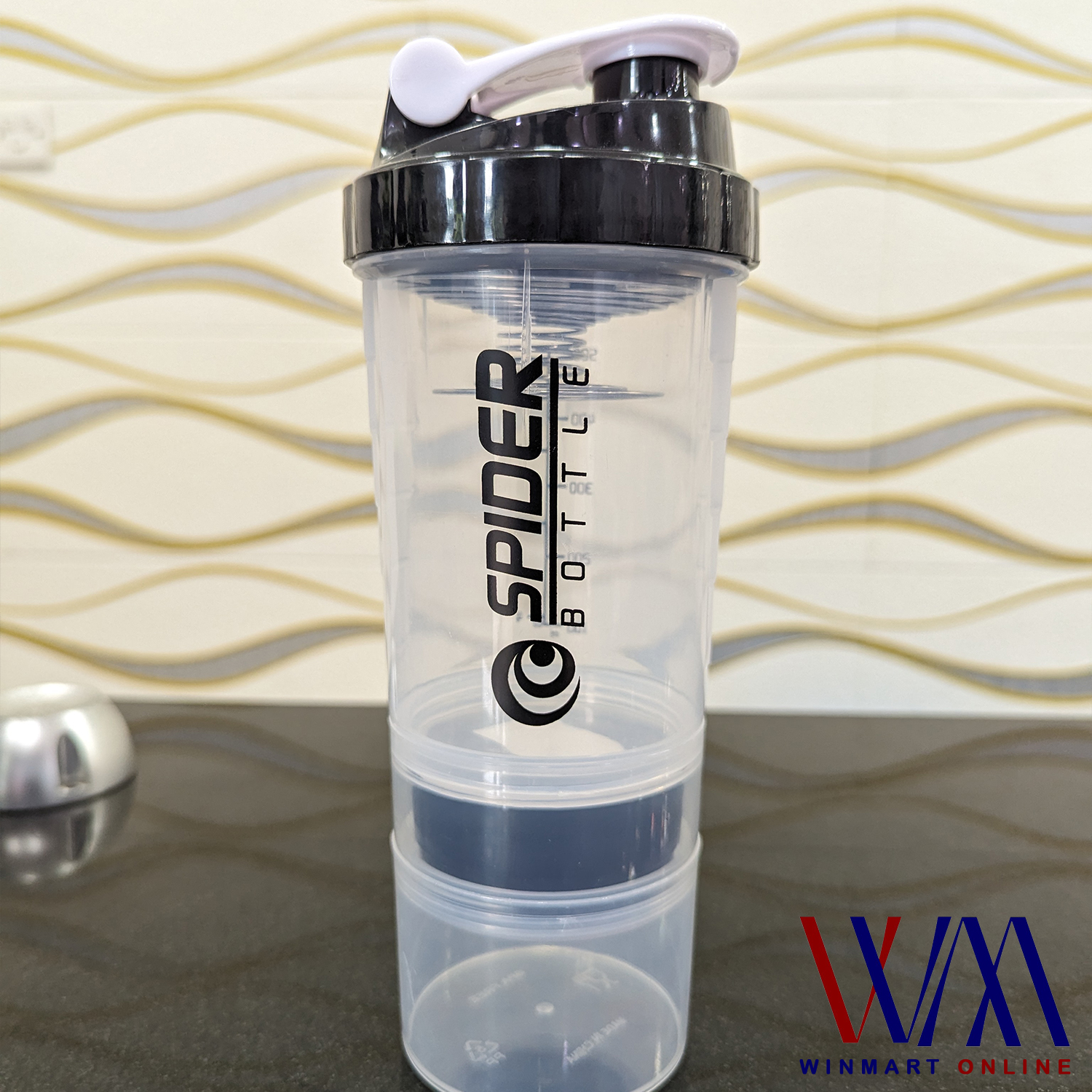 plastic shaker bottle with powder compartment 500ml | Daraz.lk