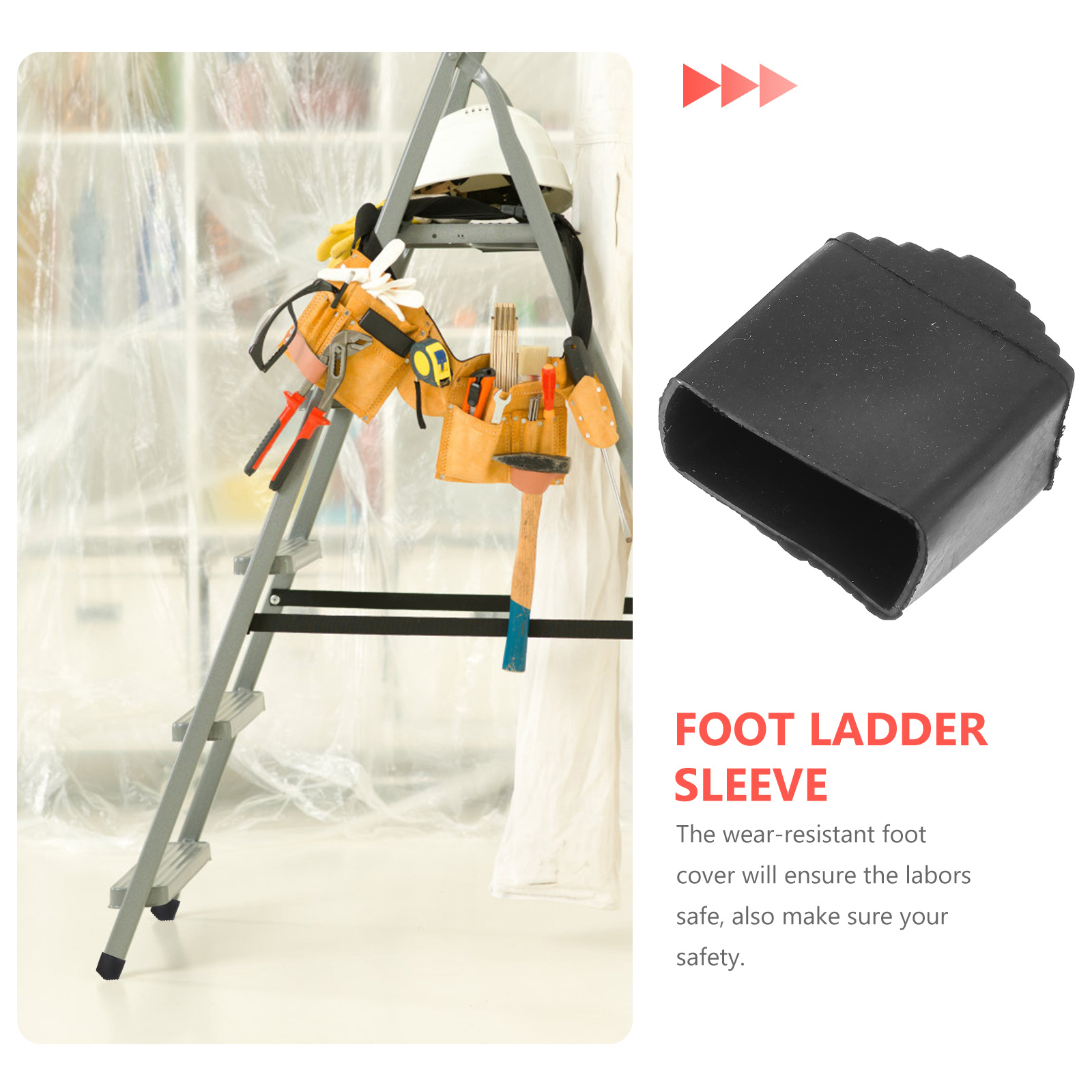 2 Pcs Folding Ladder Feet Folding Step Ladder Ladder Foot Pads ...