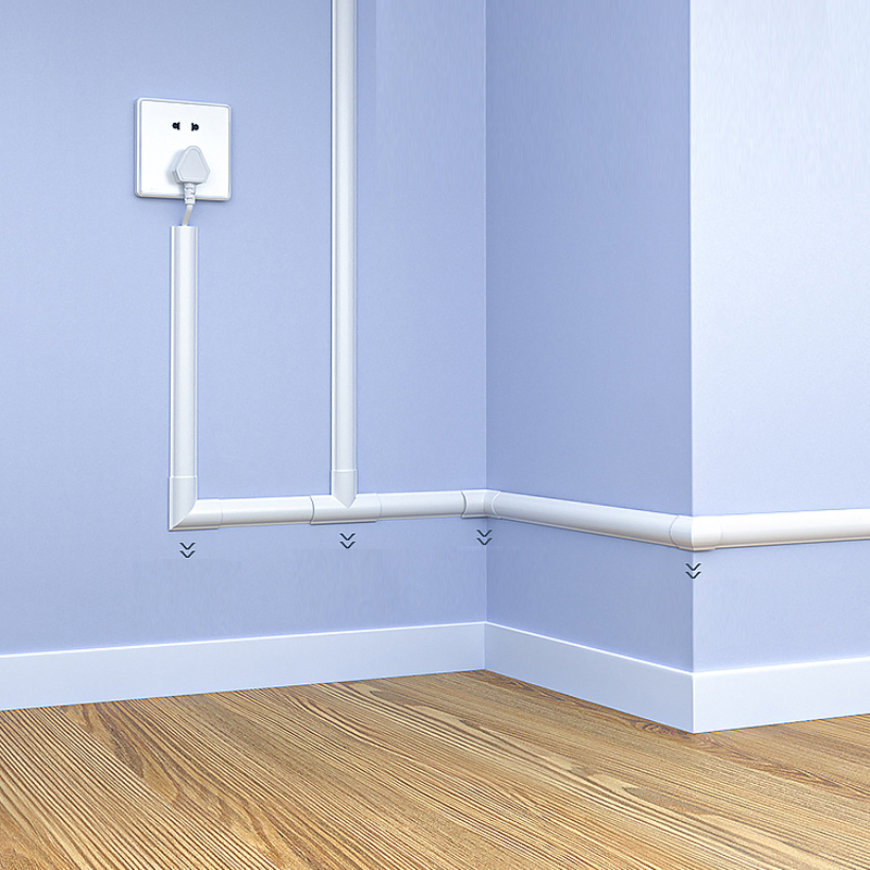 Cord Cover Self-Adhesive Wire Hiders Half Cable Raceway To Hide Wires ...