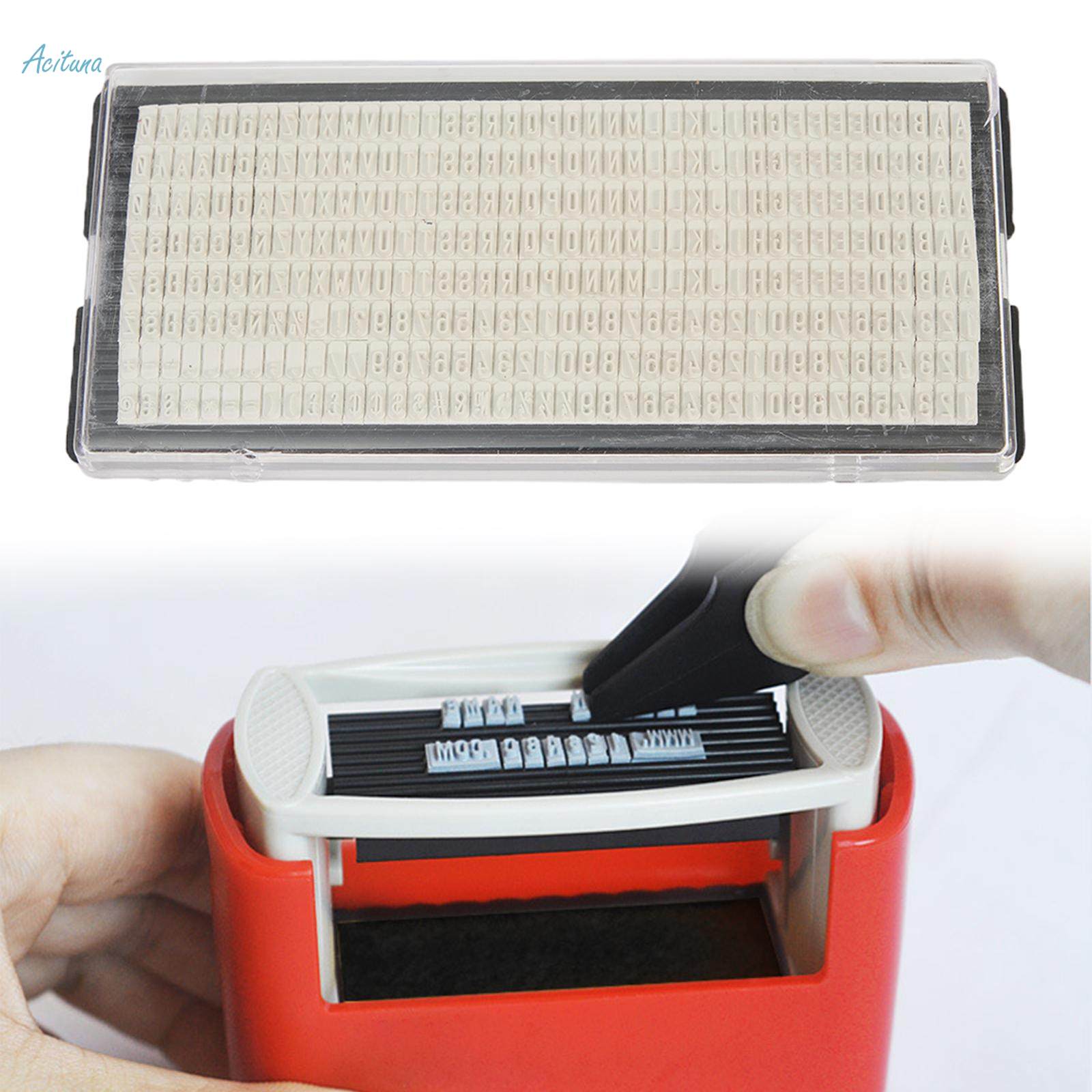 Self Inking Stamp Set Date Removable Printing Stamp for School Teachers ...