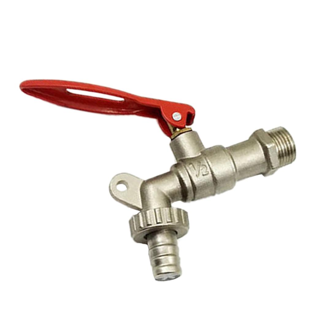 Lockable DN15 1/2'' Faucet Locked Brass Water Tap For Outdoor Garden ...