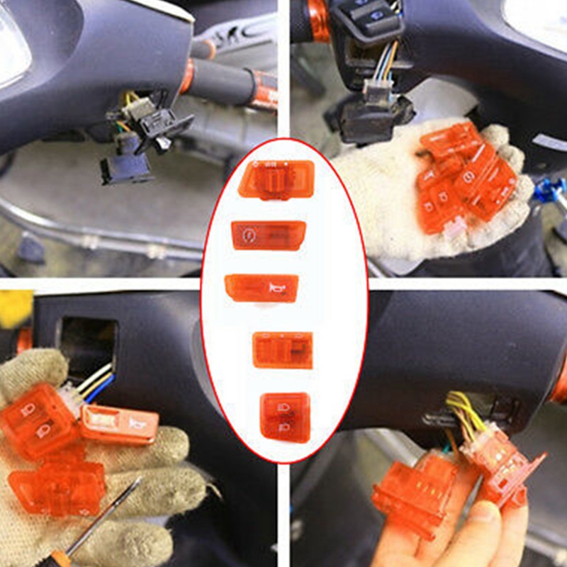 Motorcycle Turn Signal Switch Far and Near Light Horn Button for ...