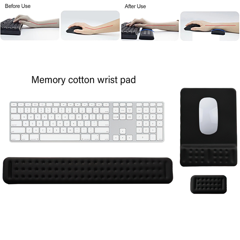 Memory Foam Foam Keyboard Wrist Pad Wrist Rest for Computer Keyboard ...