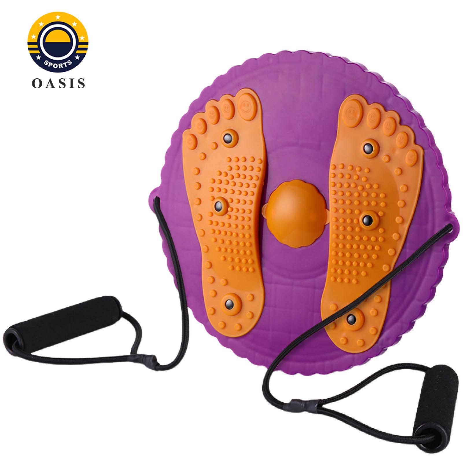 Oasis Waist Twisting Disc 2-in-1 Waist Twist Board with Resistance Rope ...