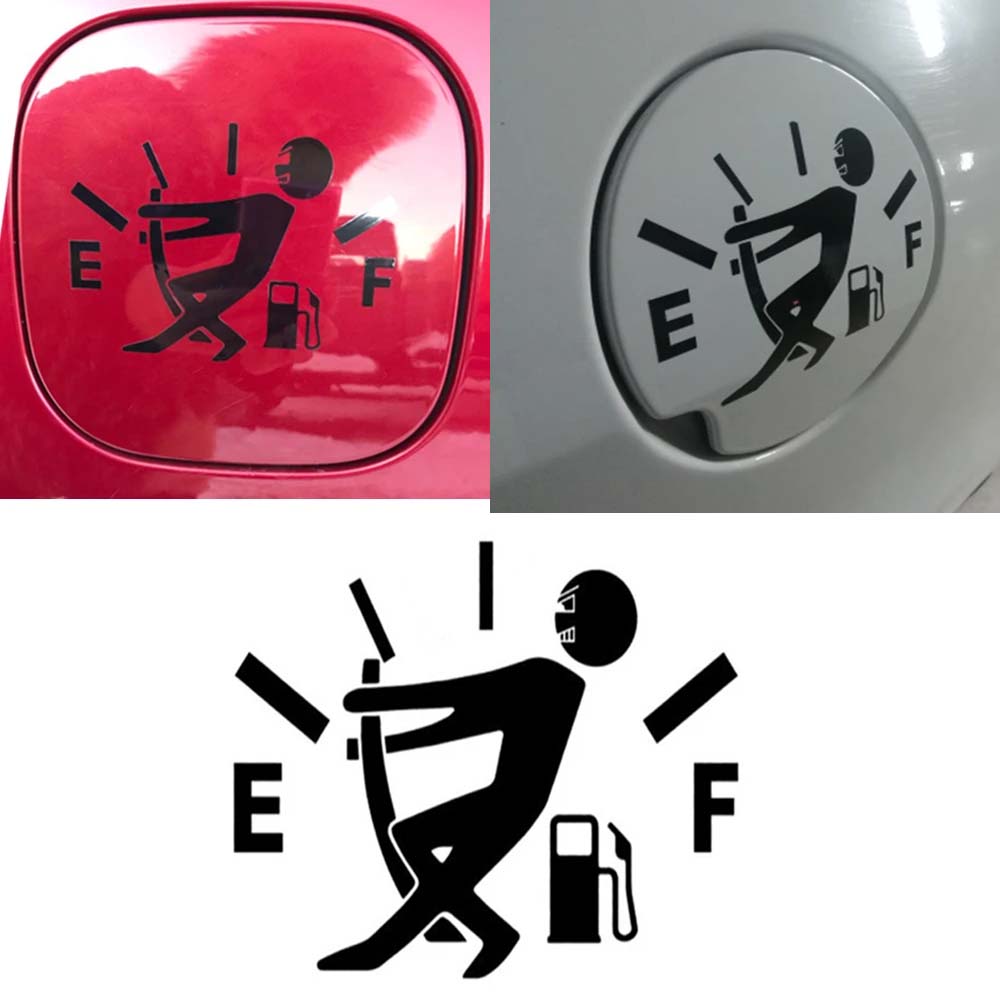 Car Stickers 12.7CM*9.2CM High Gas Consumption Decal Fuel Gage Empty ...
