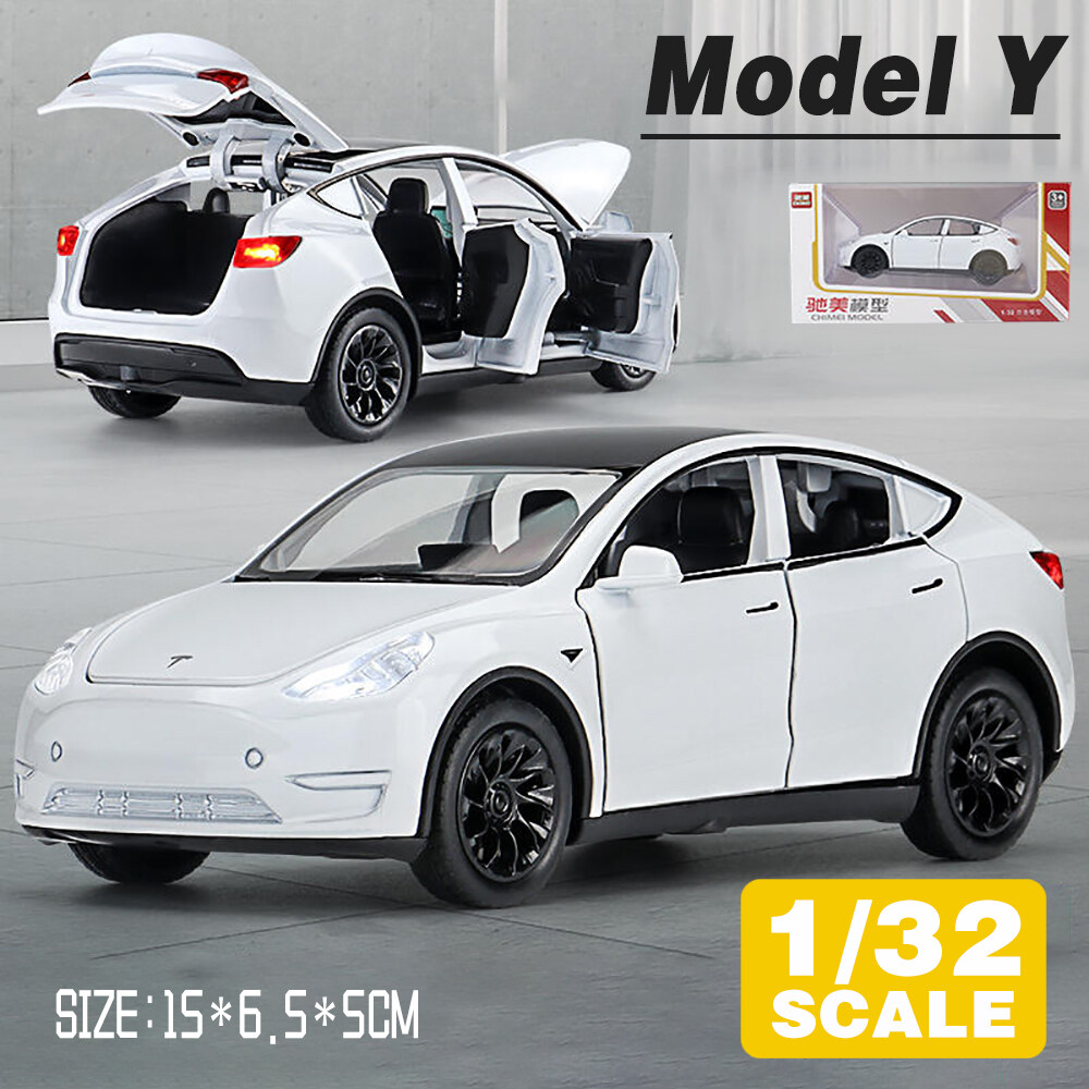 1:32 Scale Die Cast Tesla Model Y Zinc Alloy Model Car with Sounds ...