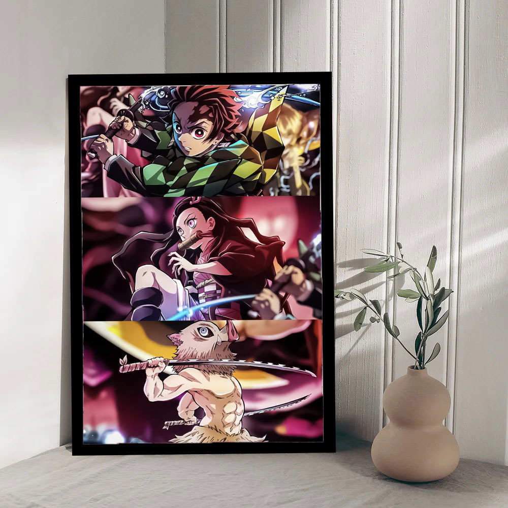 A4 Sized Poster Demon Slayer Japanese Anime Manga Wall Posters PVC ...