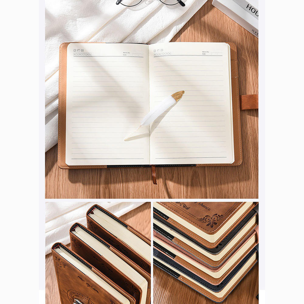 Retro style Notebook 200 pages A5 size Diary Password book for Students ...