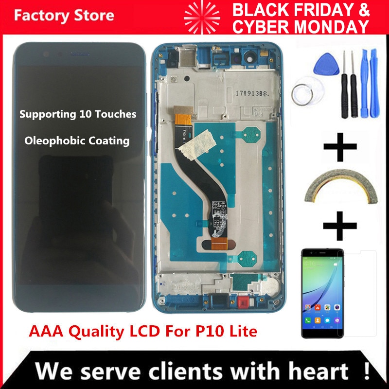 Inch AAA Quality LCD With Frame For P10 Lite Lcd Display For P10 Lite ...