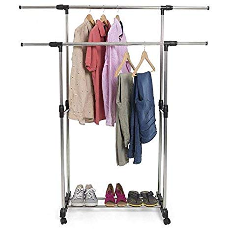 Telescoplc Double Pole Rack - adjustable | Daraz.lk