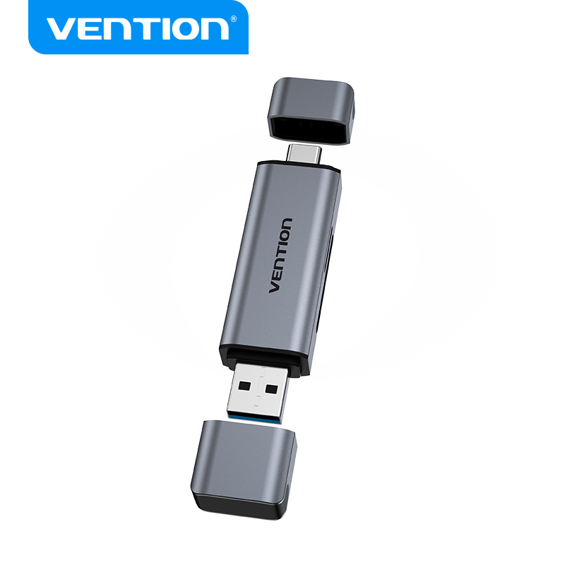 Vention Card Reader USB Memory SD Card Reader Type C USB 3.0 to SD TF ...
