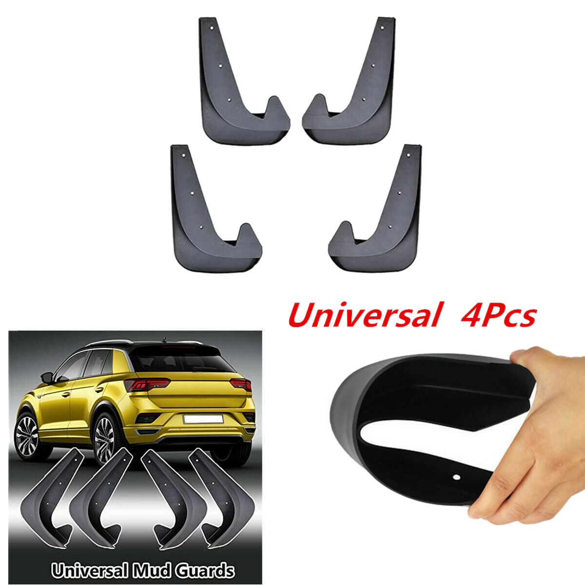 4Pcs Mud Flaps Mudguards Splash Guards Fender for Car SUV Toyota | Daraz.lk