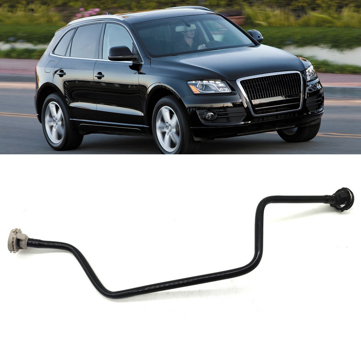 Radiator Overflow Hose Front Reservoir Line Pipe 8R0121081M for AUDI Q5 ...
