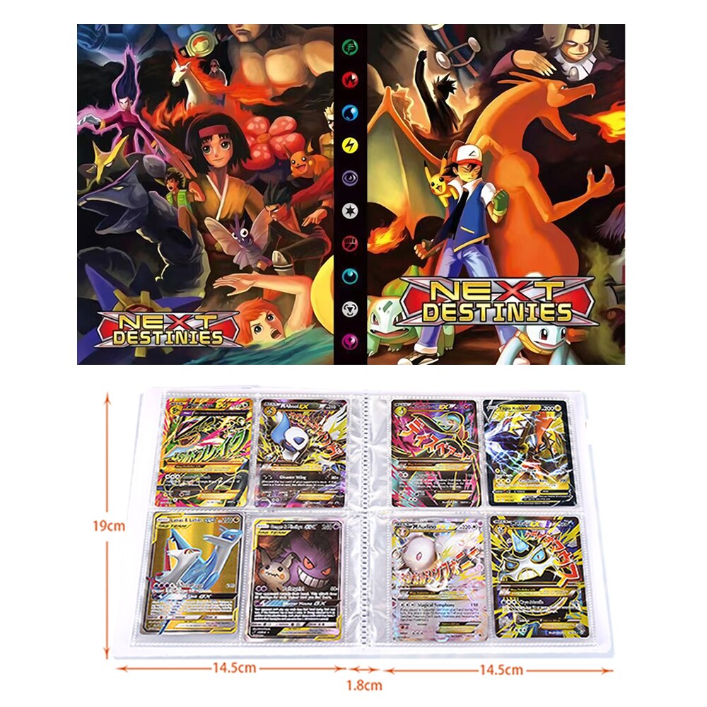 【Serendipity party】Pokemon Cards Album Book Collections Holder Cartoon ...