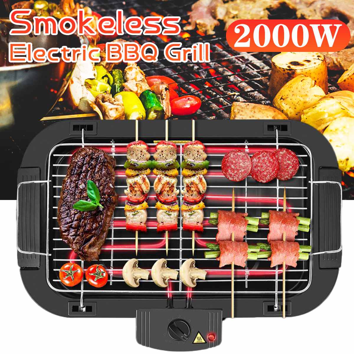 Electric BBQ Machine Grill Machine High Power 2000w UPL - BigMall