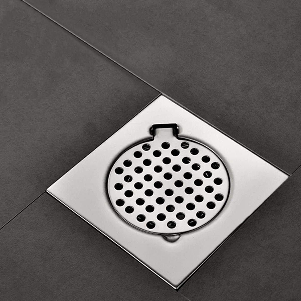 Bathroom floor water drainer, Gully Cover for bathroom, floor water drain stainer, Square shape ...