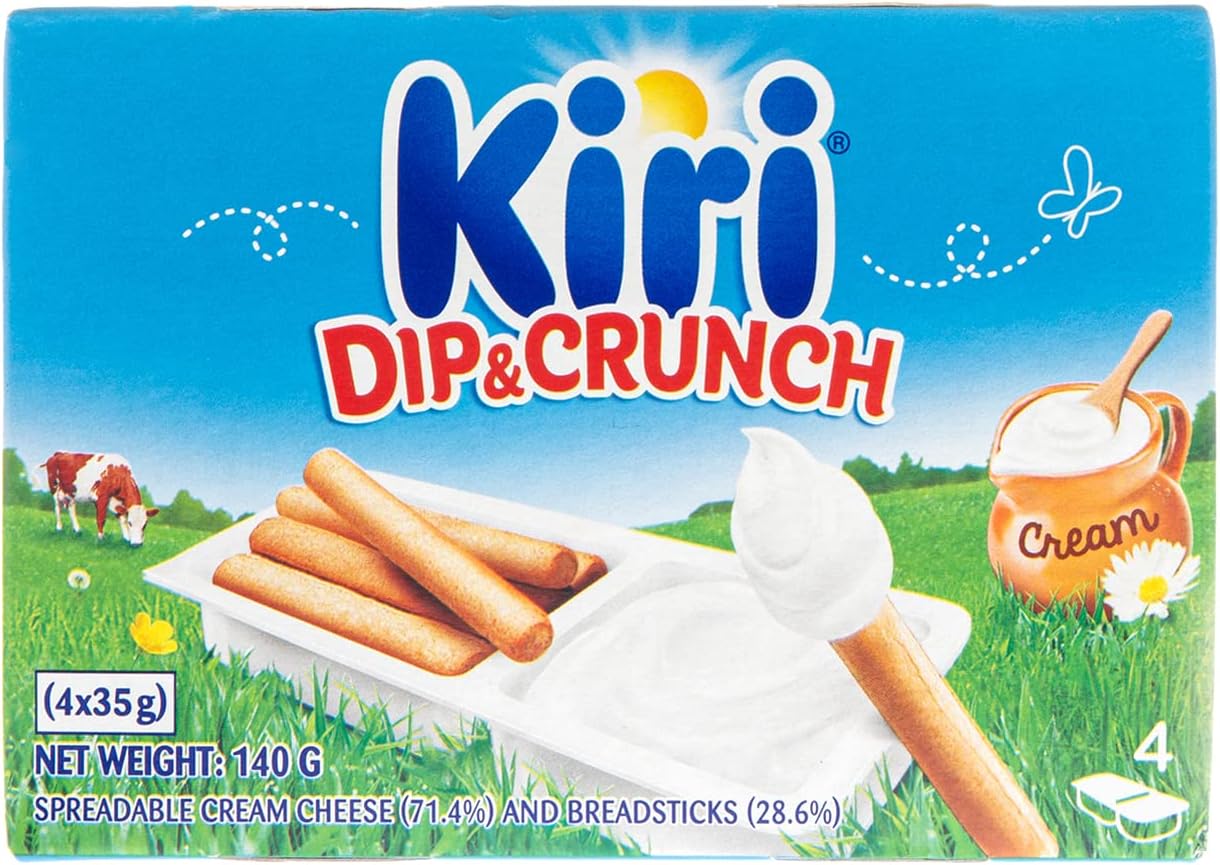Kiri Dip & Crunch Cream Cheese and Breadstick Snack 4 Pieces 140g FROM ...