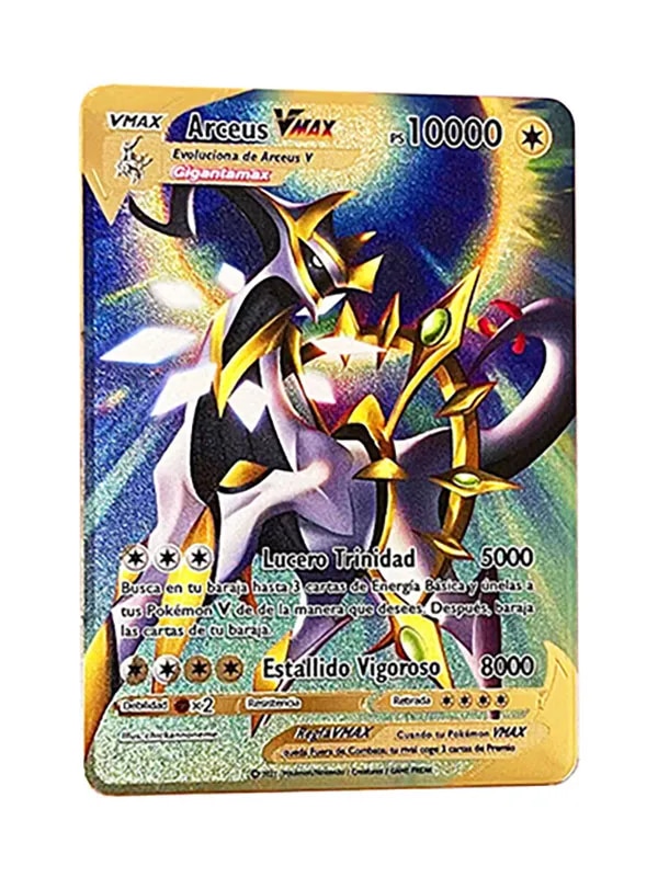 10000Point Arceus Vmax Lugia GX Pokemon Cards Metal Spanish Limited ...