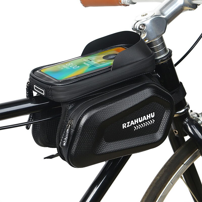RZAHUAHU Hard Shell Mountain Bike Bicycle Bag Front Beam Bag Bicycle ...