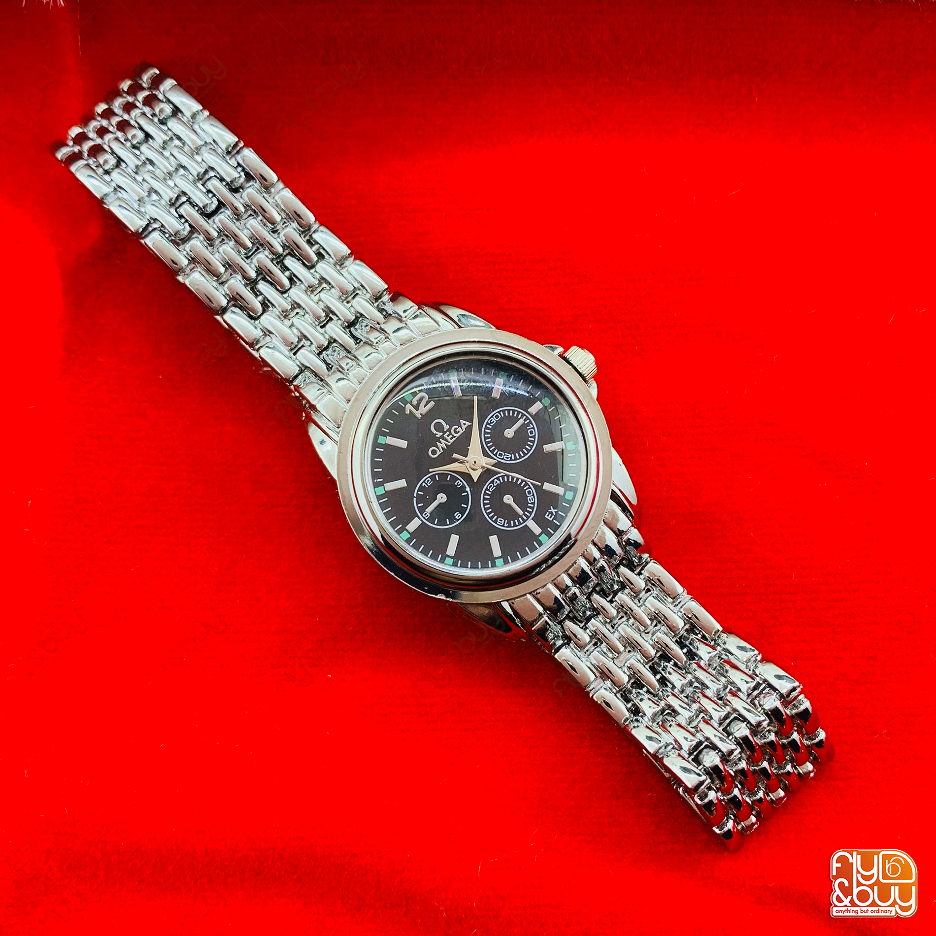 Ladies Watch Round Dial Chain watches Rose Gold Silver Two Tone Color ...