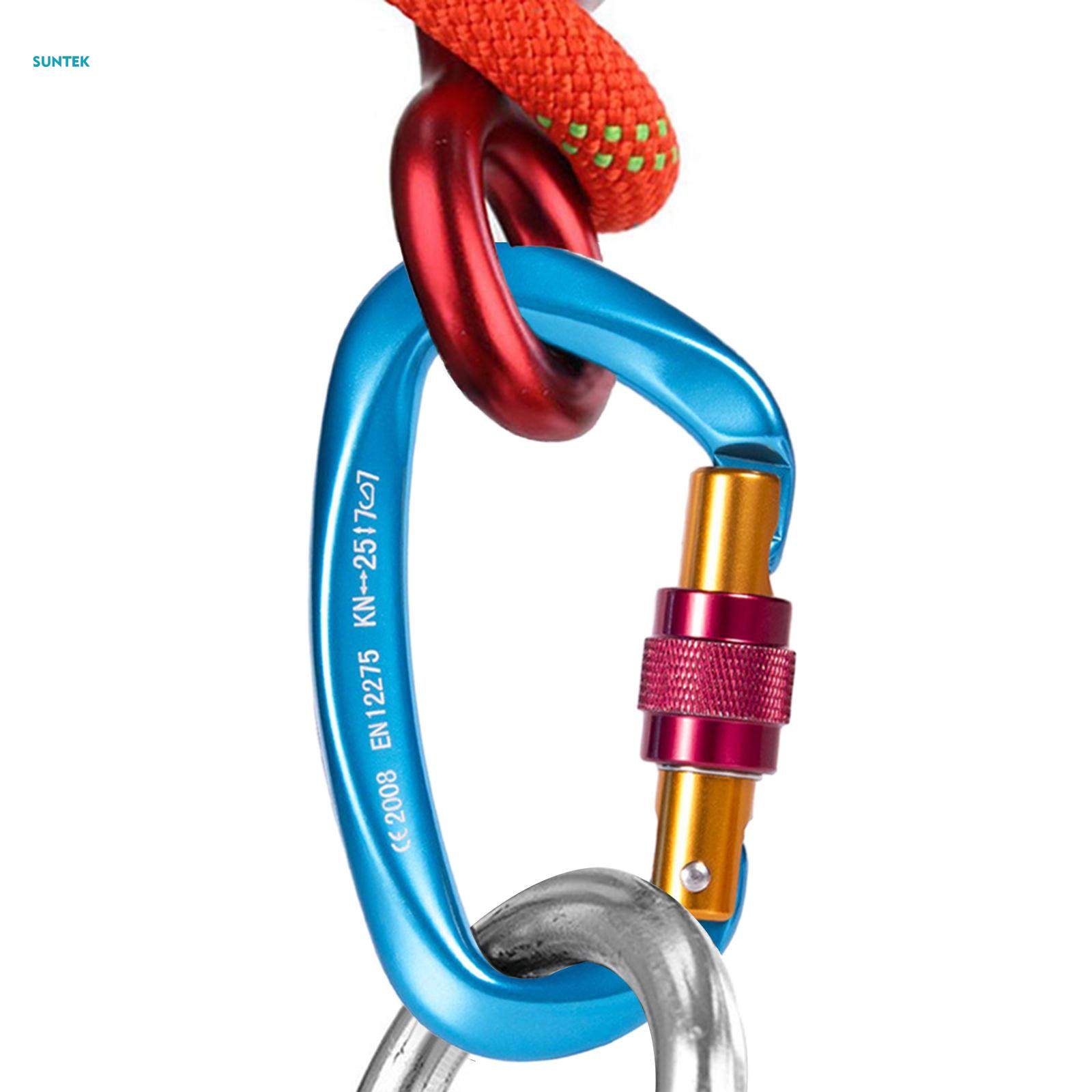 D Rings Carabiners Carabiner Clip Webbing Release Hook Keychain ...