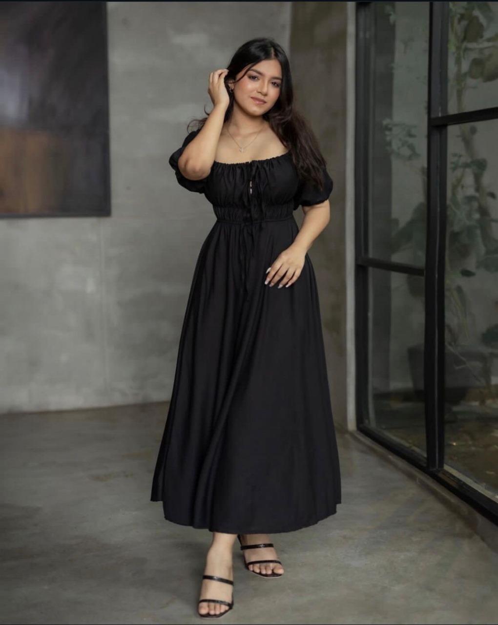 New Fashion A-line Maxi dress | Daraz.lk