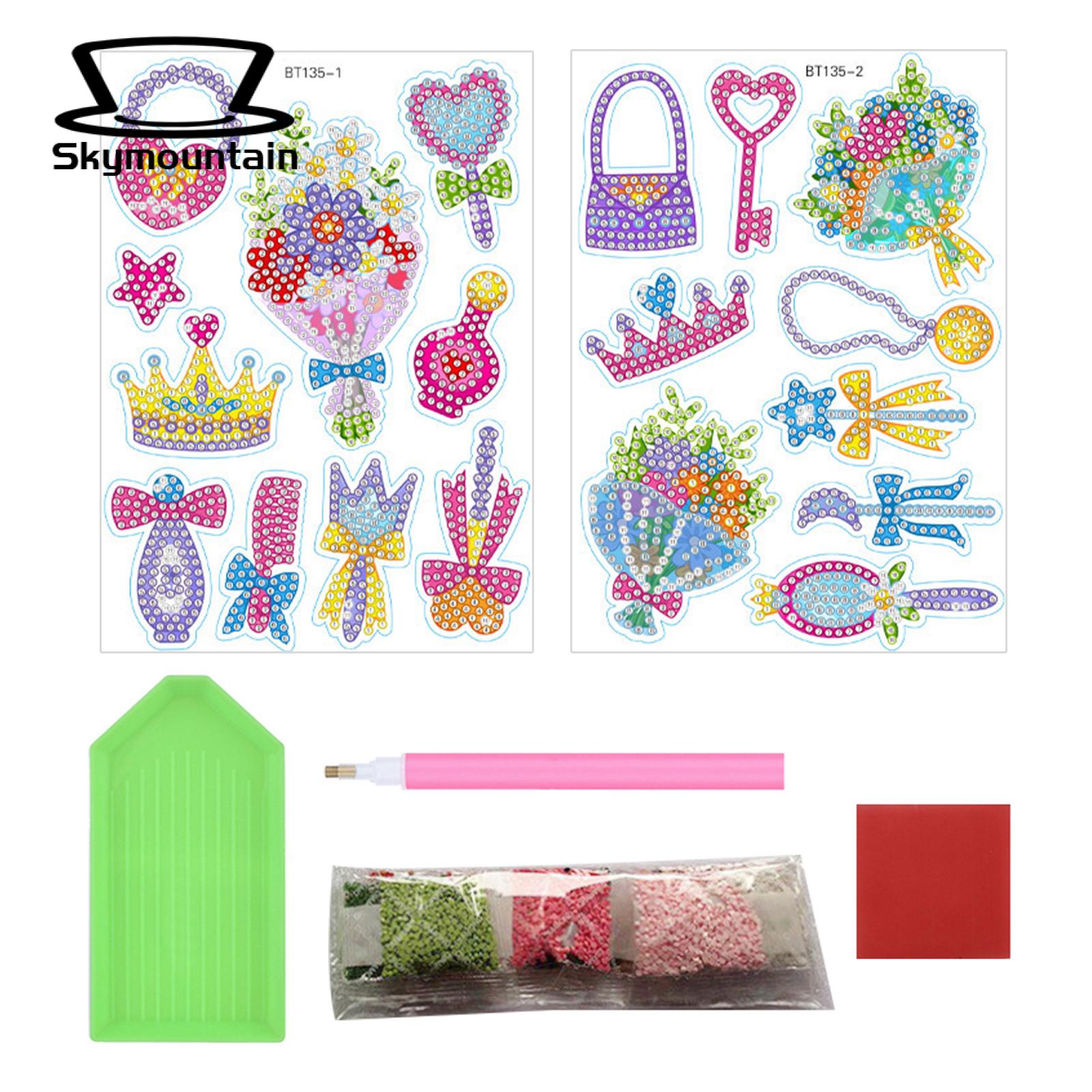 Cartoon Pattern Diamond Painting Sticker Sparkling Cartoon Diamond ...