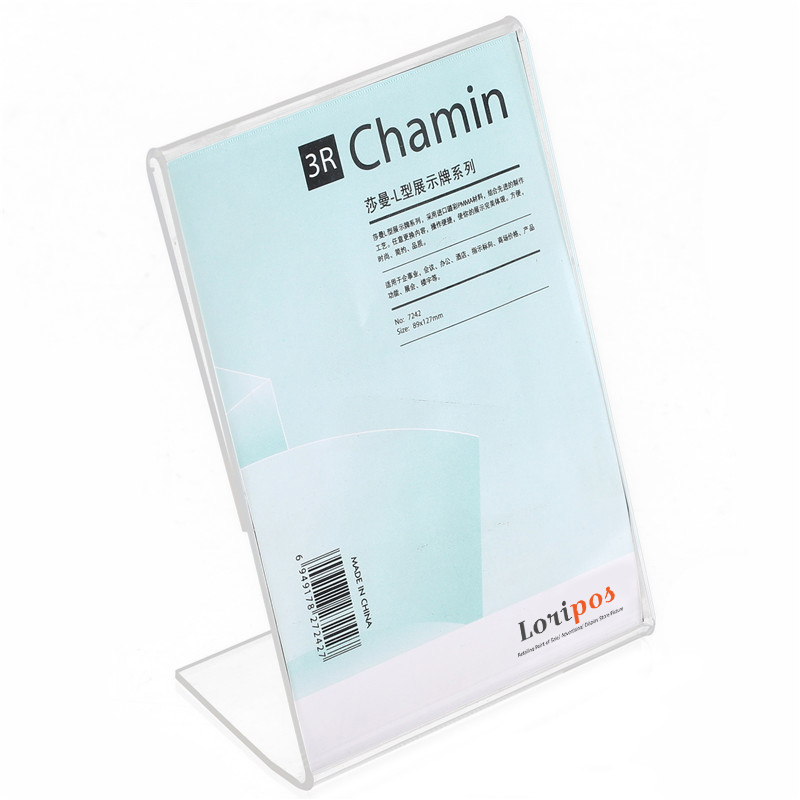 Acrylic Clear Plastic Desk Sign Label Frame Acrylic Display Price Stand ...