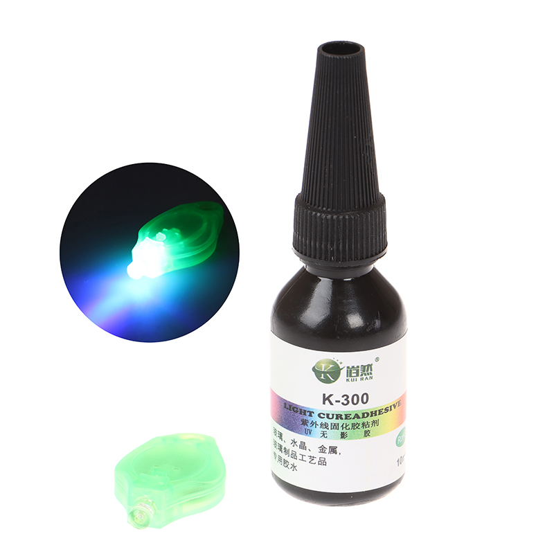 10ml UV Glue UV Curing Adhesive K-300 Transparent Crystal Glass with ...
