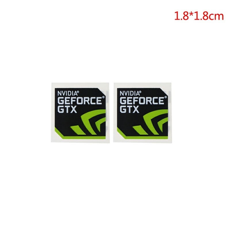 2pcs NVIDIA GEFORCE GTX RTX G-Sync Radeon Vinyl Sticker Label Tag For ...