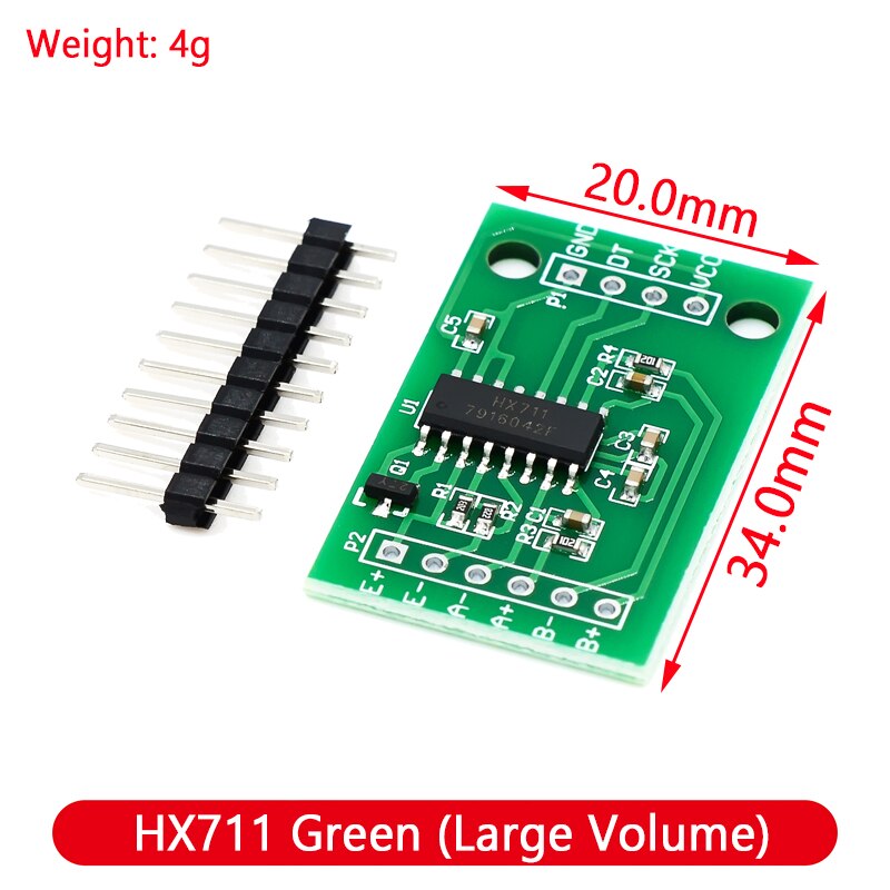Load Cell 1KG 5KG 10KG 20KG HX711 AD Module Weight Sensor Electronic Scale Aluminum Alloy ...