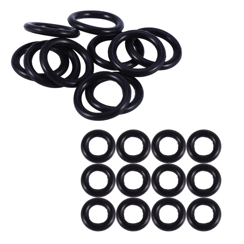 12pc 9MM x 2.0mm Rubber Seals Oil Seal O Rings & 10 Pcs Black Rubber ...