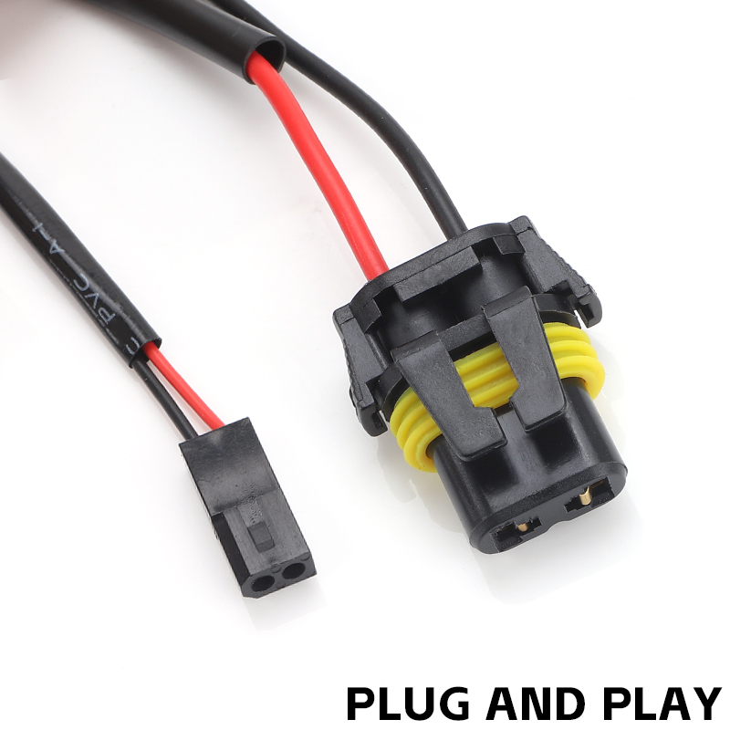 12V H4 HID LED Relay Harness Wire 1 lead 2 Lamp High Low Lens For Bi ...