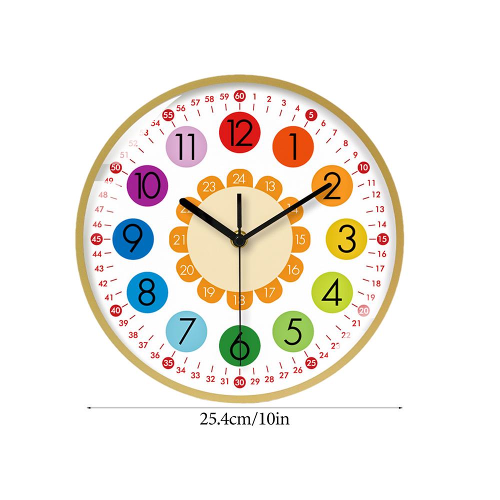 MuXiaRe Teaching Clocks For Kids Teaching Child Wall Clock Time ...