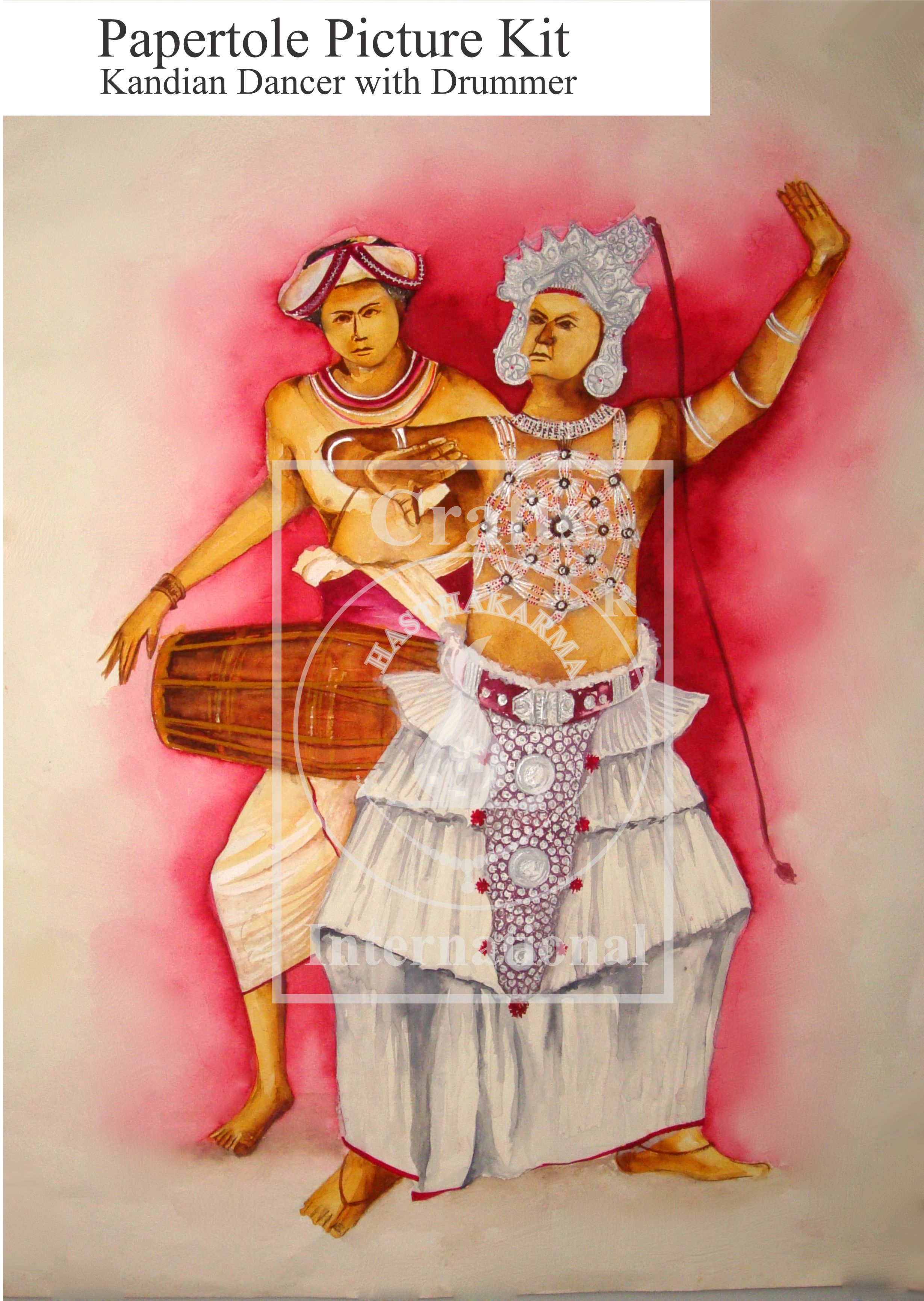 A 4 Size Papertole Kit - Kandyan Dancer with Drummer | Daraz.lk