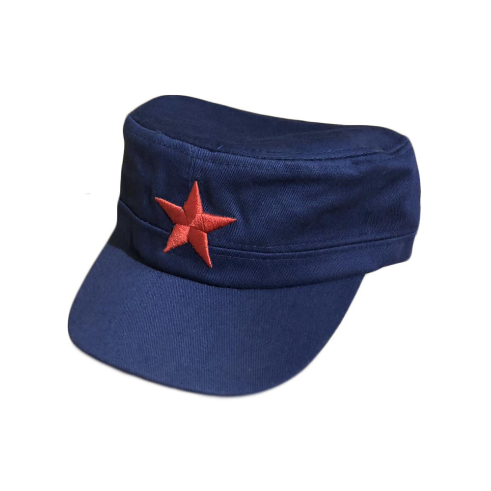 Style Red Star Hat Comfortable Men'S/Women'S Solid Colors Cap Cadet ...