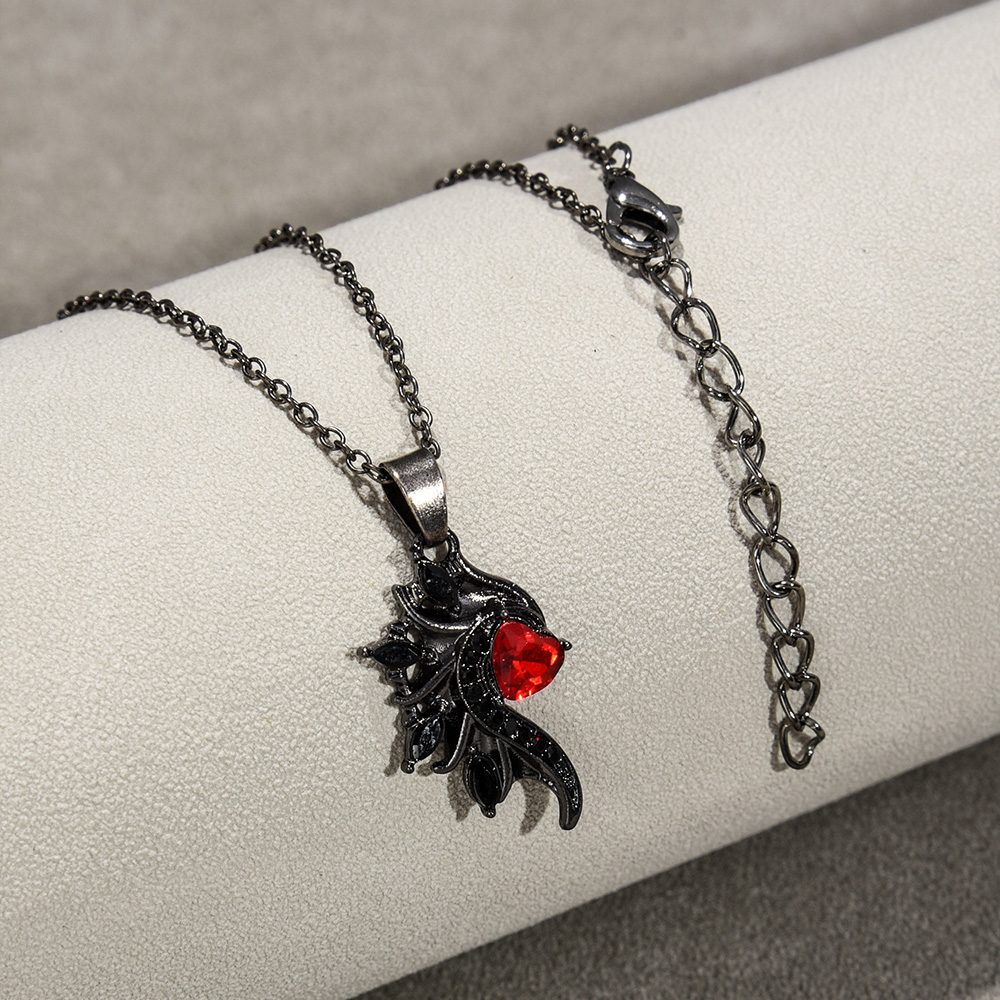 1 Pair Angel Devil Wings Couple Pendants Necklaces for Women Inlay ...